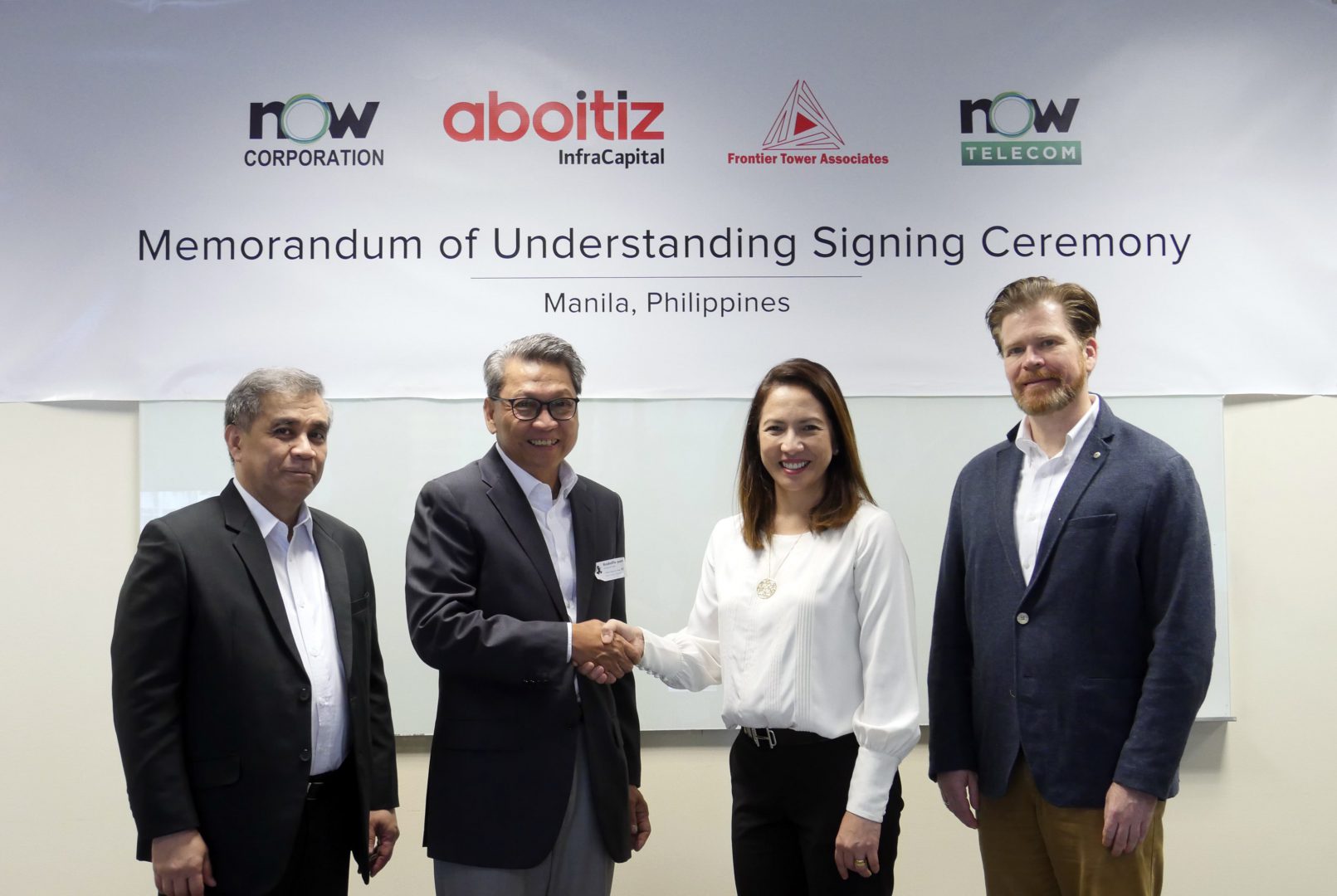 NOW forges ties with Aboitiz Infracapital and Frontier Tower Associates ...